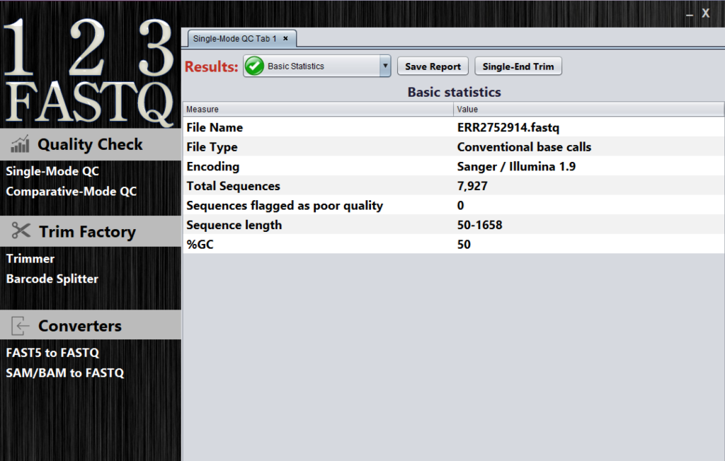 نرم افزار 123Fastq - AD Bioinformatics